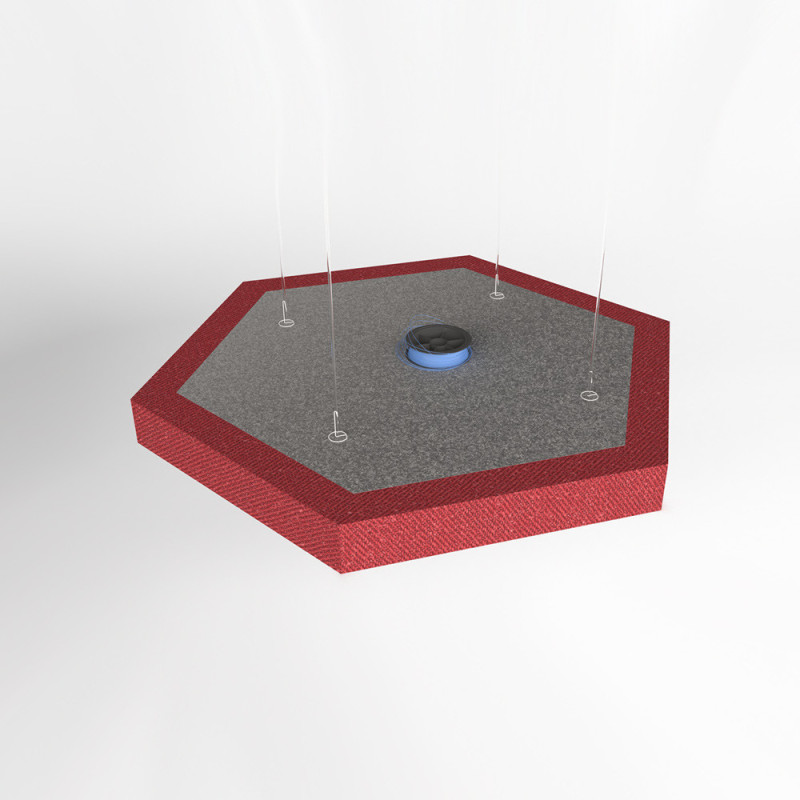 Acoustic Panel for Ceiling and Wall Hexagon, Hexagonal