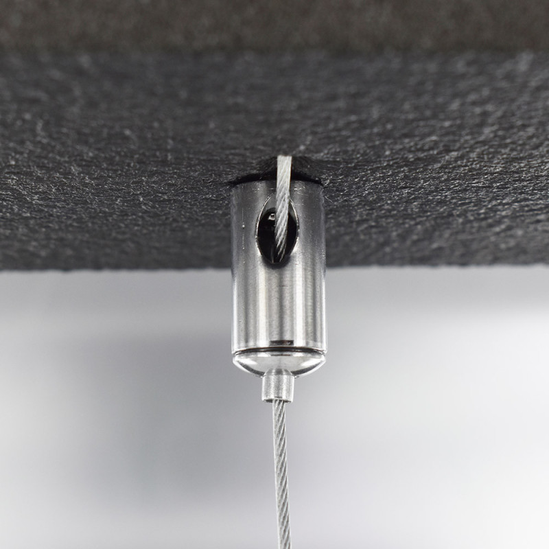 Câbles de suspension acier, système d’attache facile et efficace